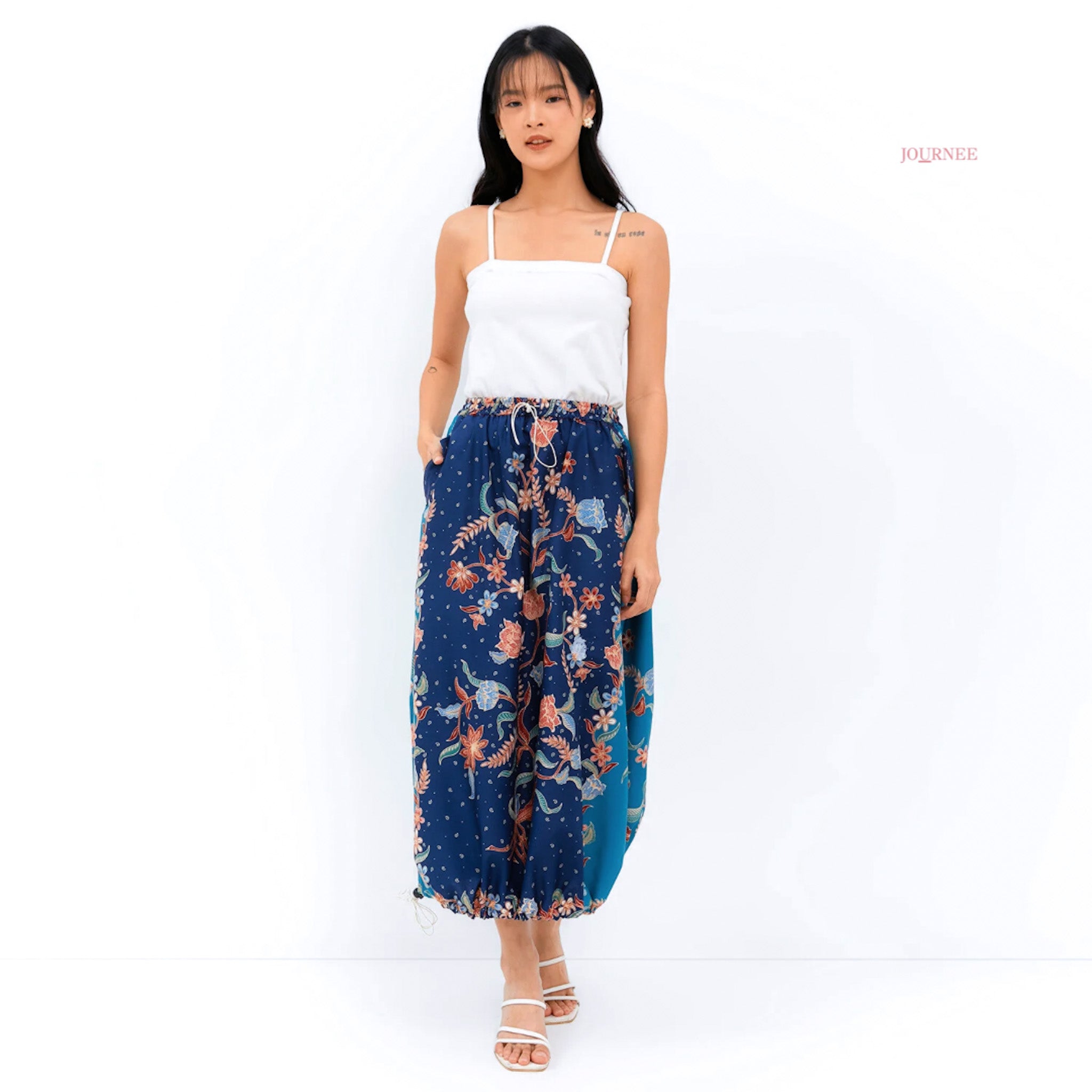 Ahani Parachute Skirt Blue – Journee